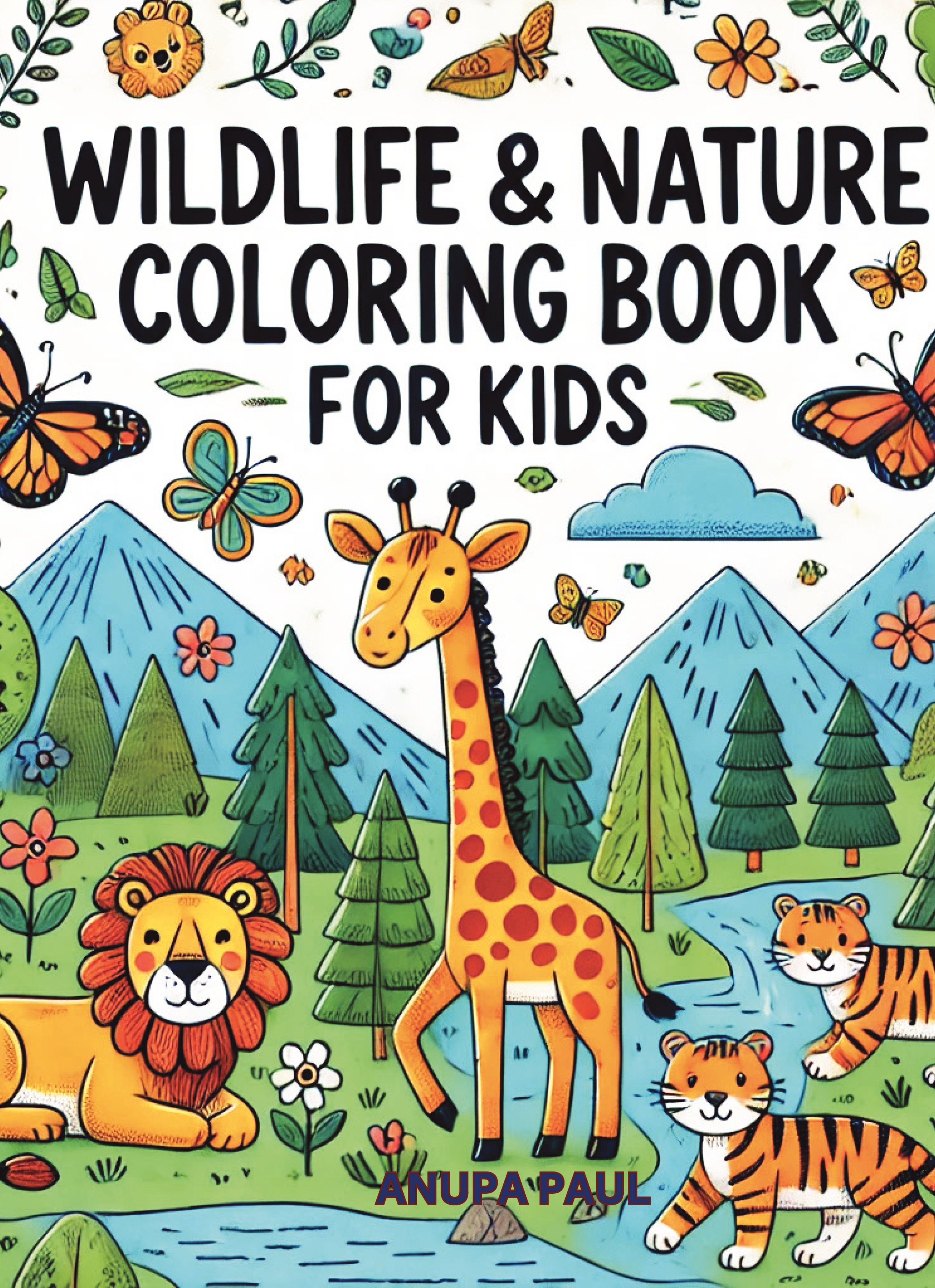 Wildlife & Nature : Coloring Book For Kids | Pothi.com
