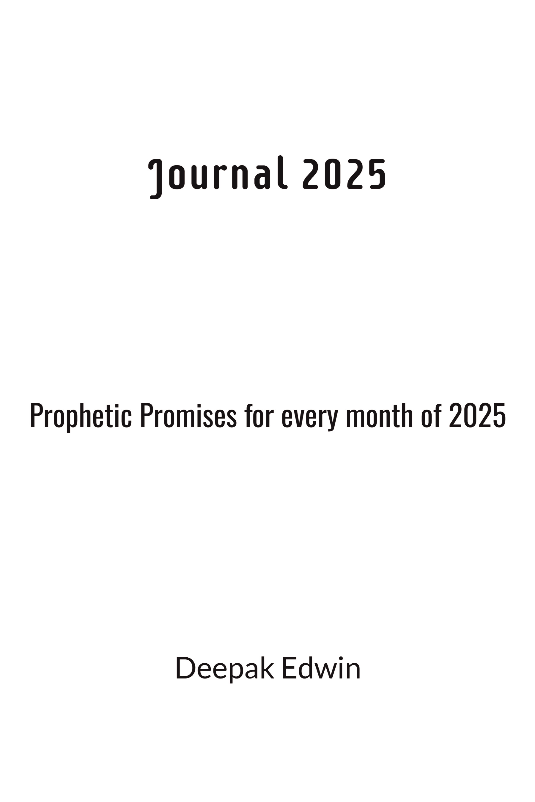 Journal 2025 | Pothi.com
