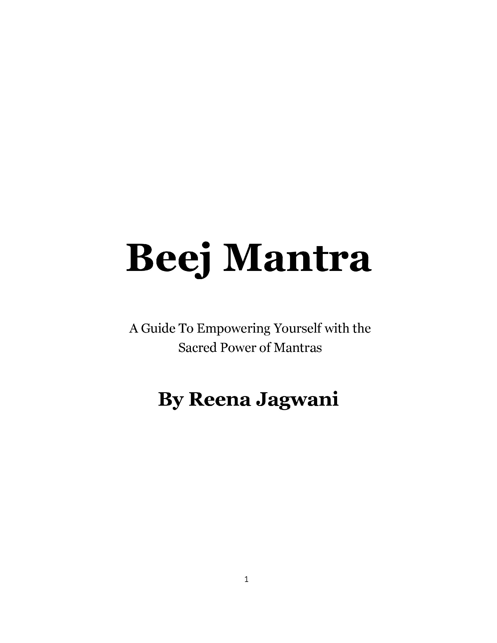 Beej Mantra - The Power of Chanting Mantras | Pothi.com