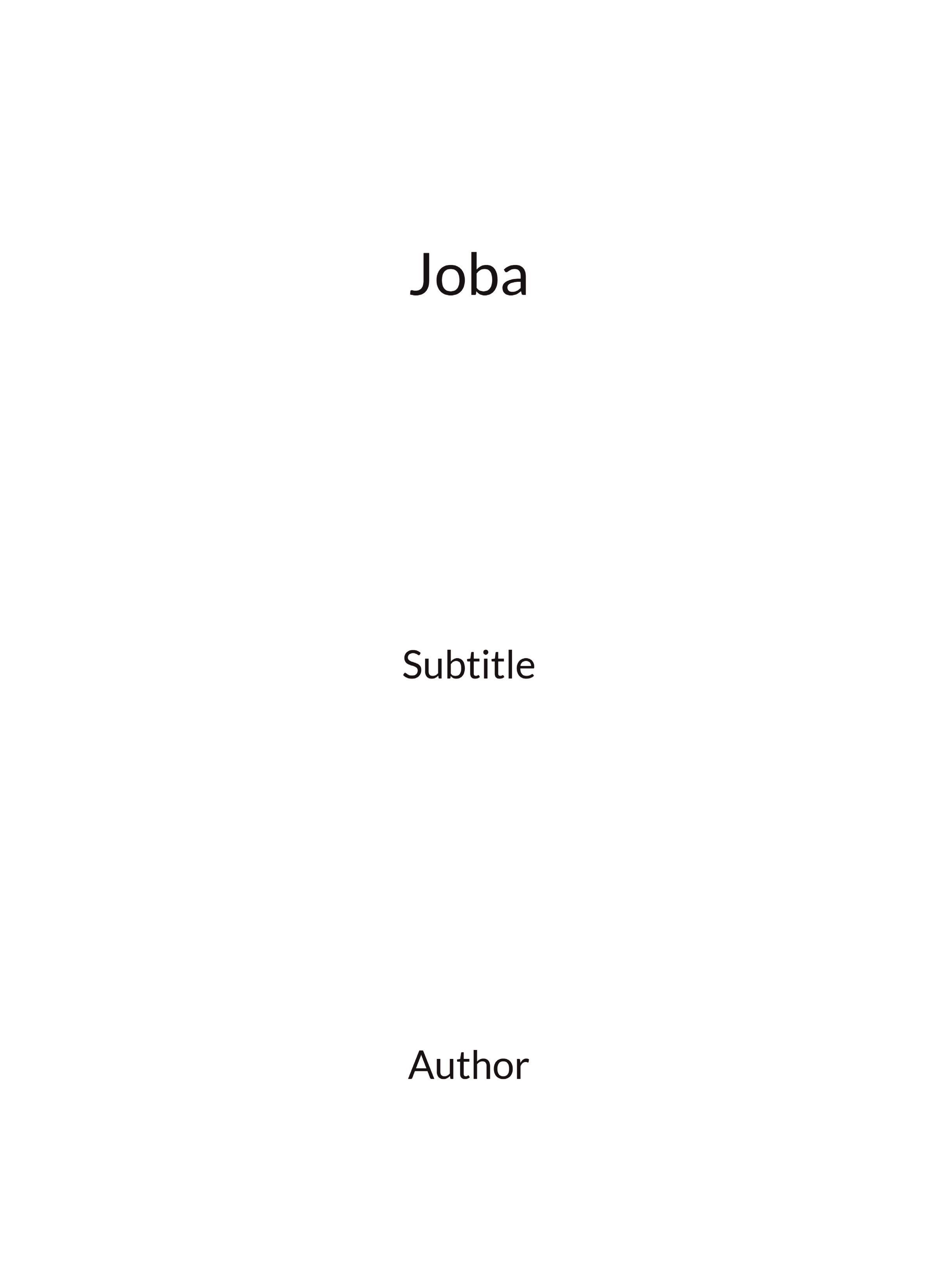 Joba | Pothi.com