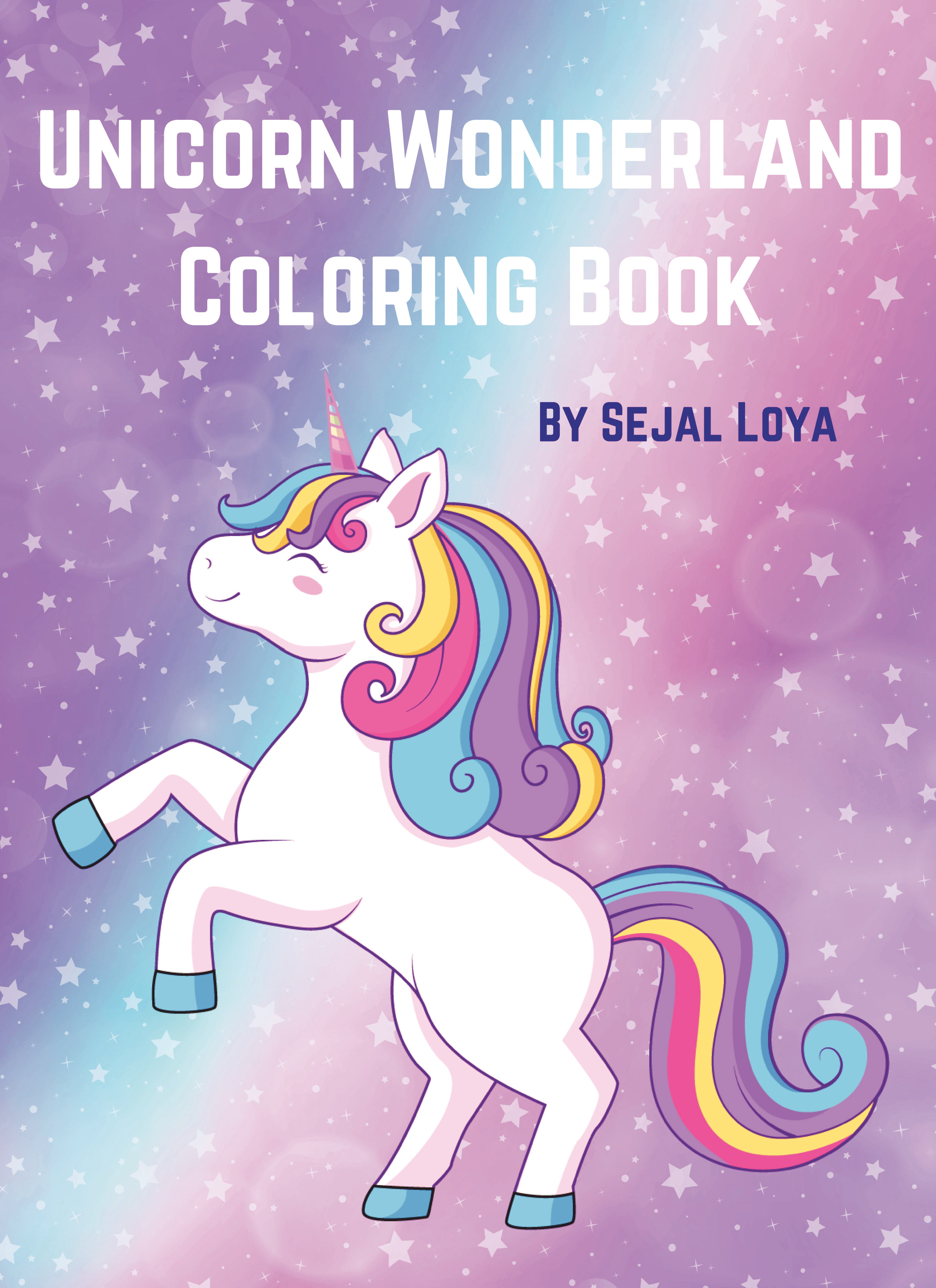 Unicorn Wonderland Coloring Book | Pothi.com
