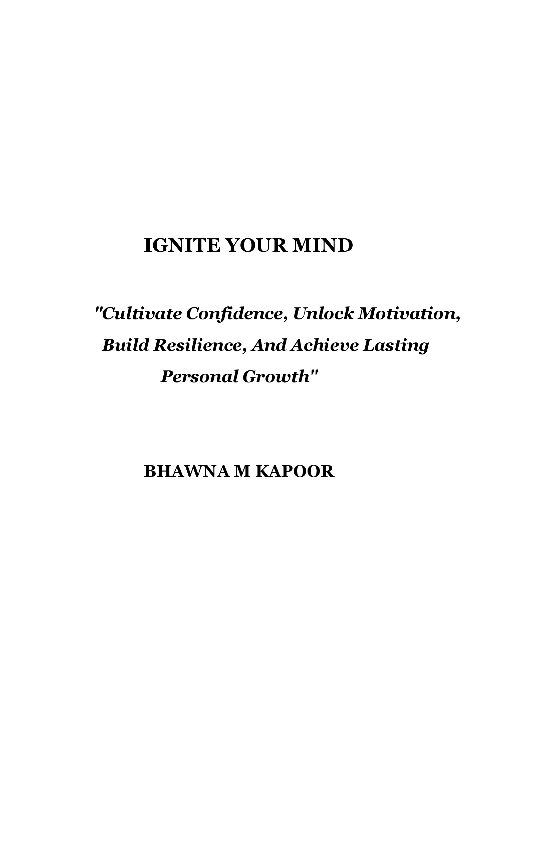 IGNITE YOUR MIND | Pothi.com