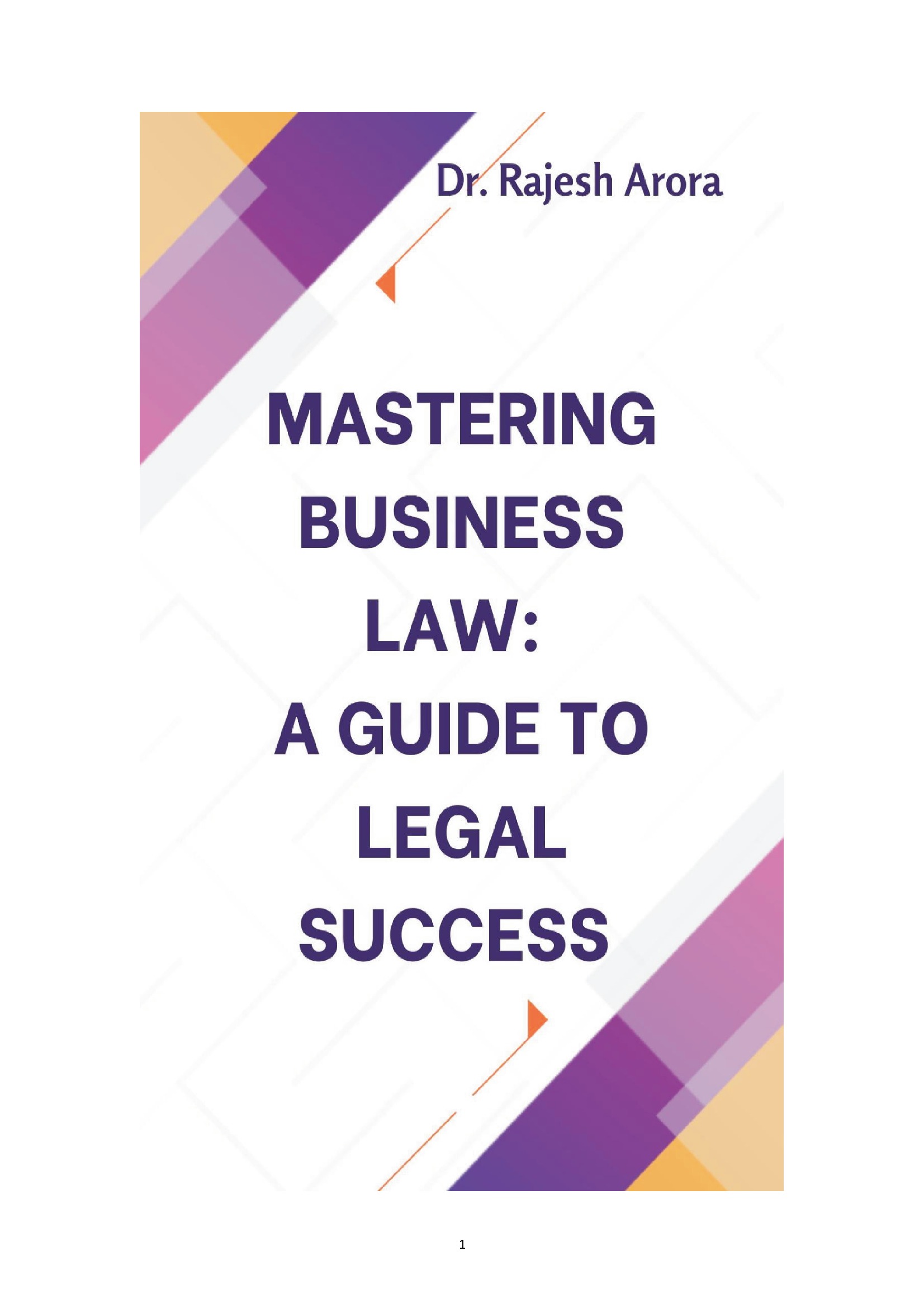 Mastering Business Law: A guide To Legal Success | Pothi.com