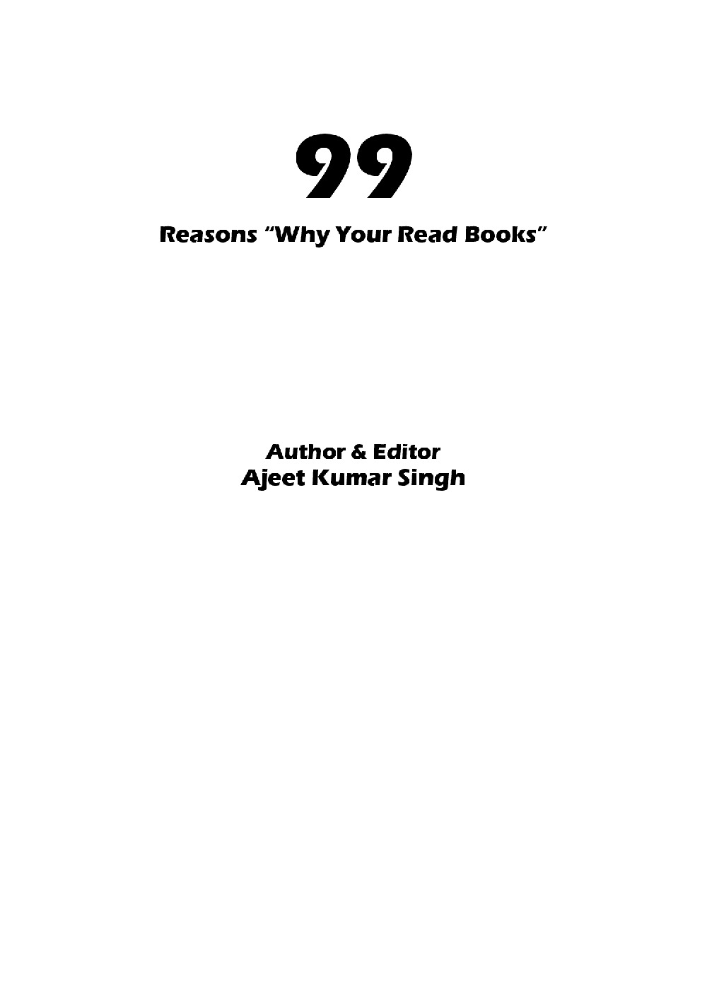 99 Reasons "Why You Read Books" | Pothi.com