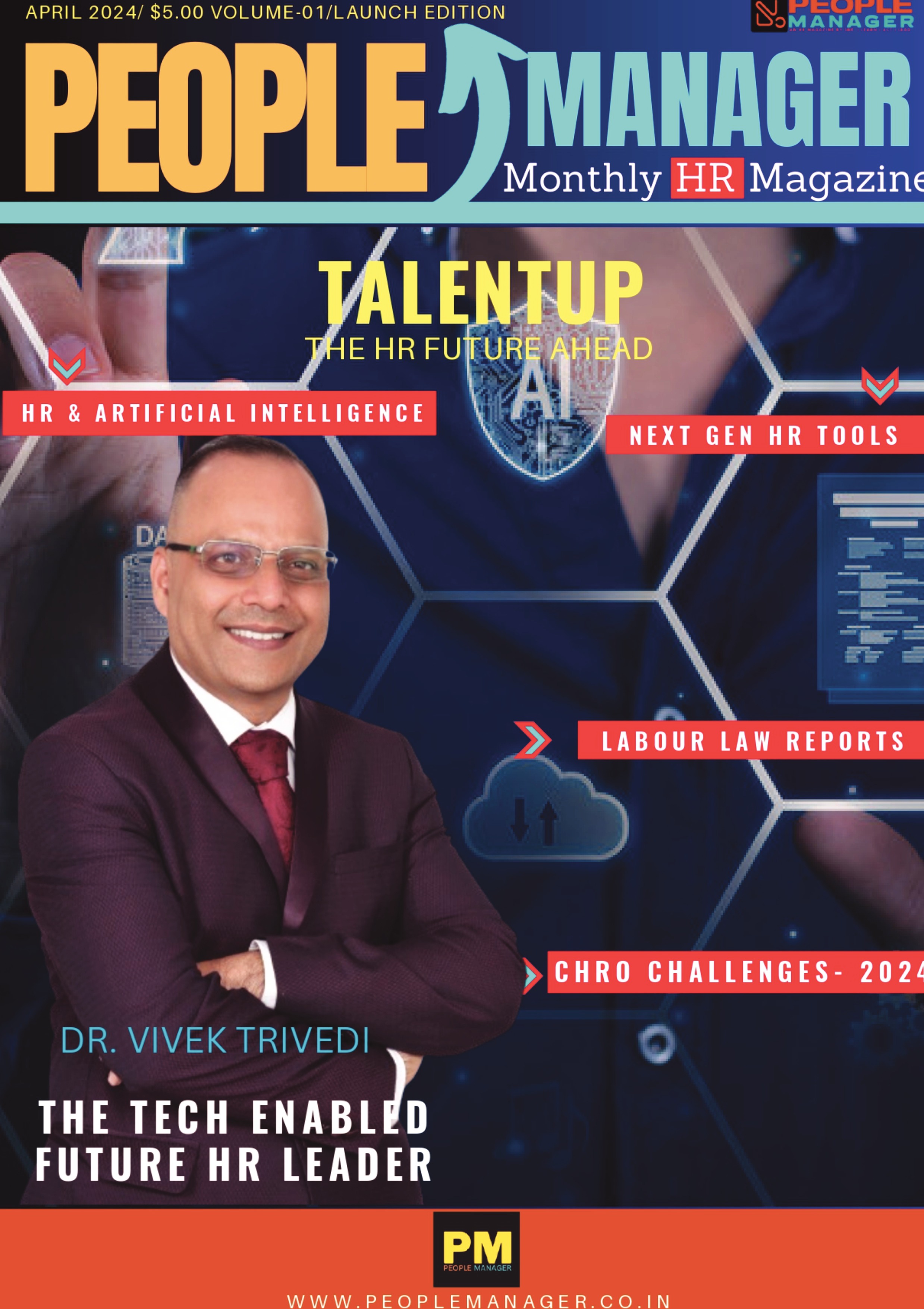 PEOPLE MANAGER HR MONTHLY MAGAZINE APRIL 24 COLOR | Pothi.com