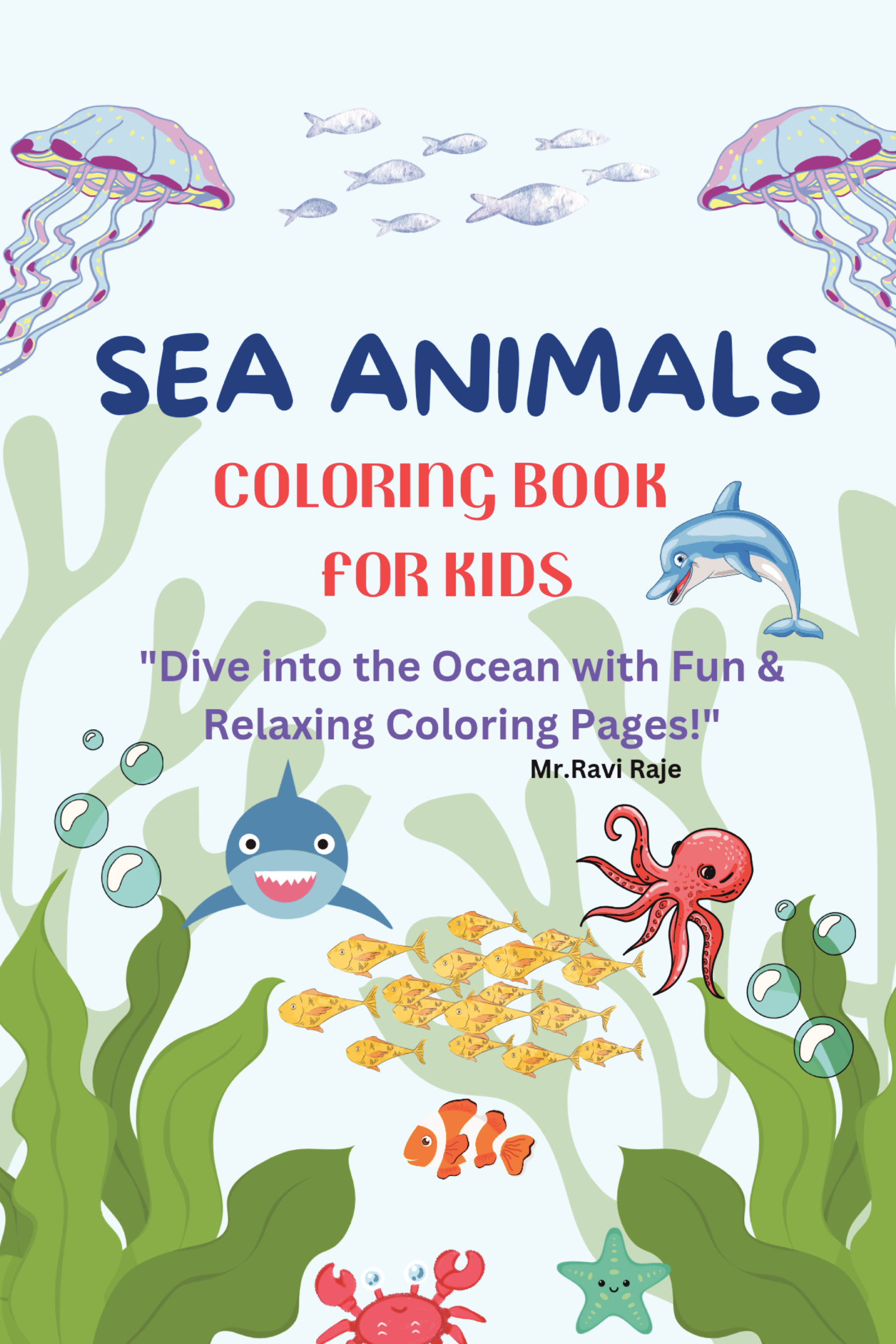 SEA ANIMALS COLORING BOOK | Pothi.com