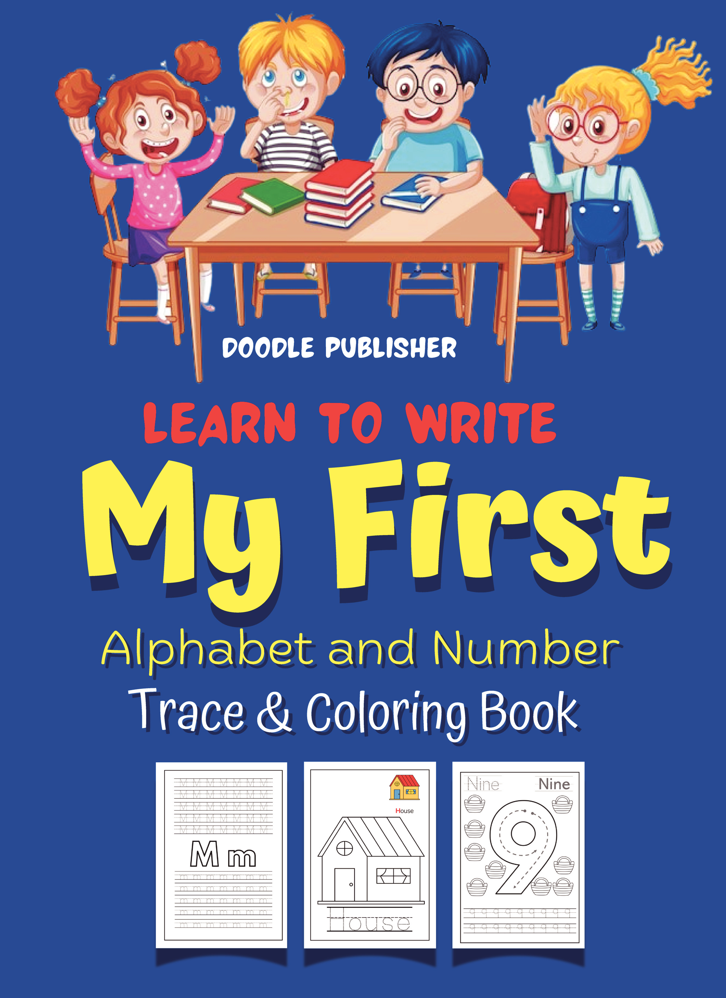 My First Alphabet and Number Trace & Coloring Book | Pothi.com