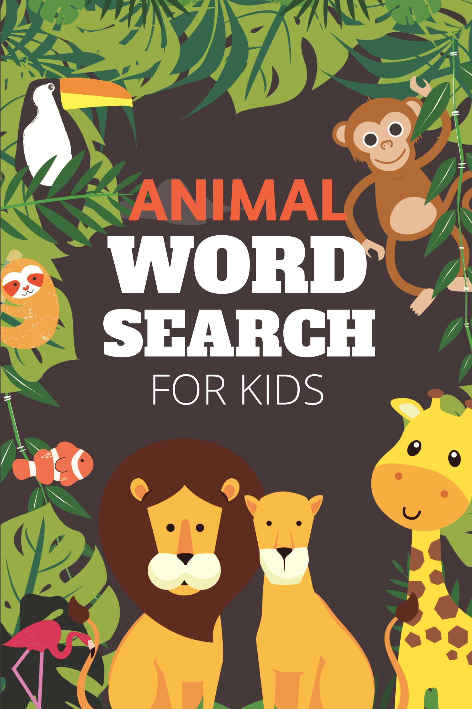 ANIMAL WORD SEARCH PUZZLE BOOK FOR KIDS by kindergartist | Pothi.com