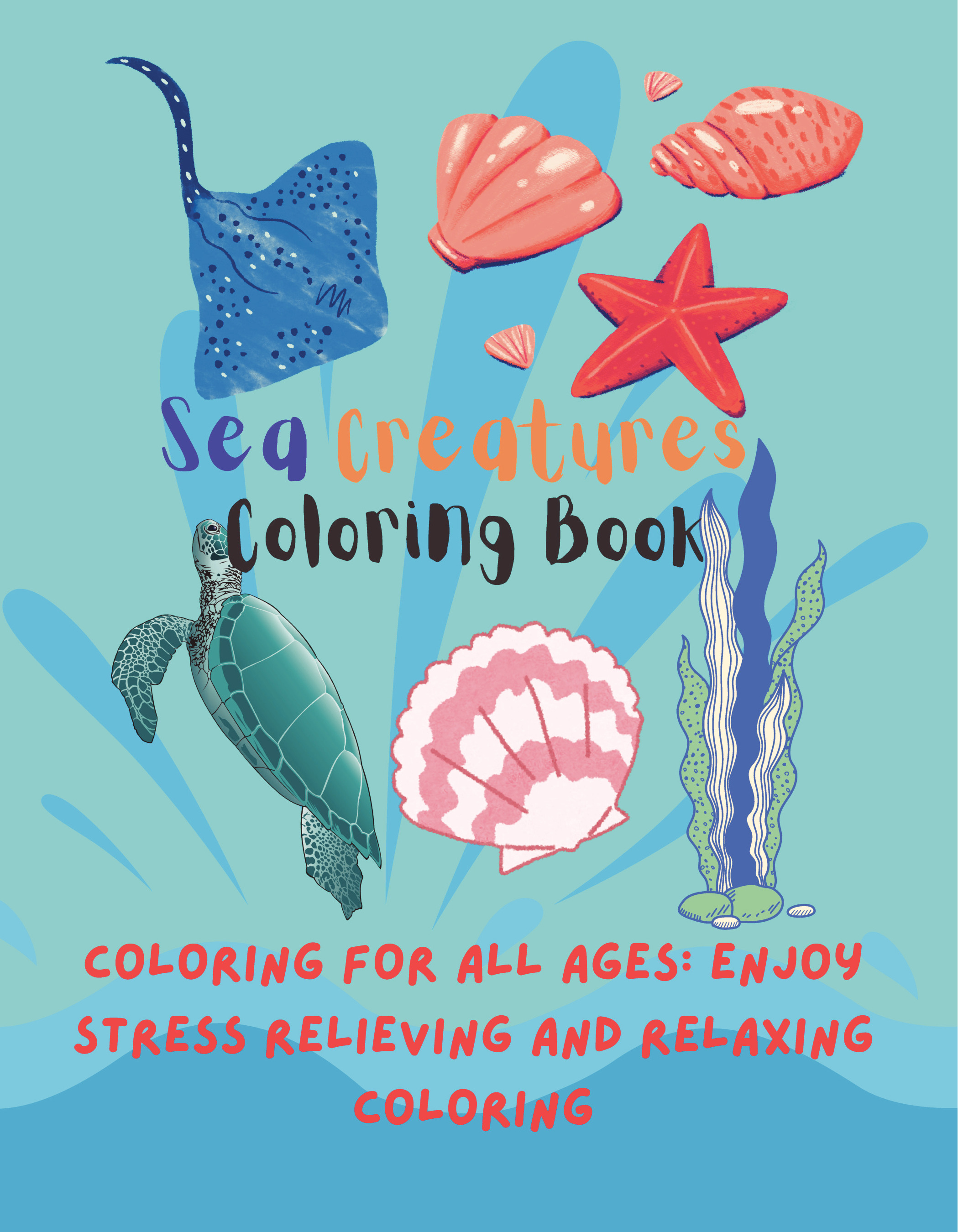 Sea Creatures Coloring Book | Pothi.com