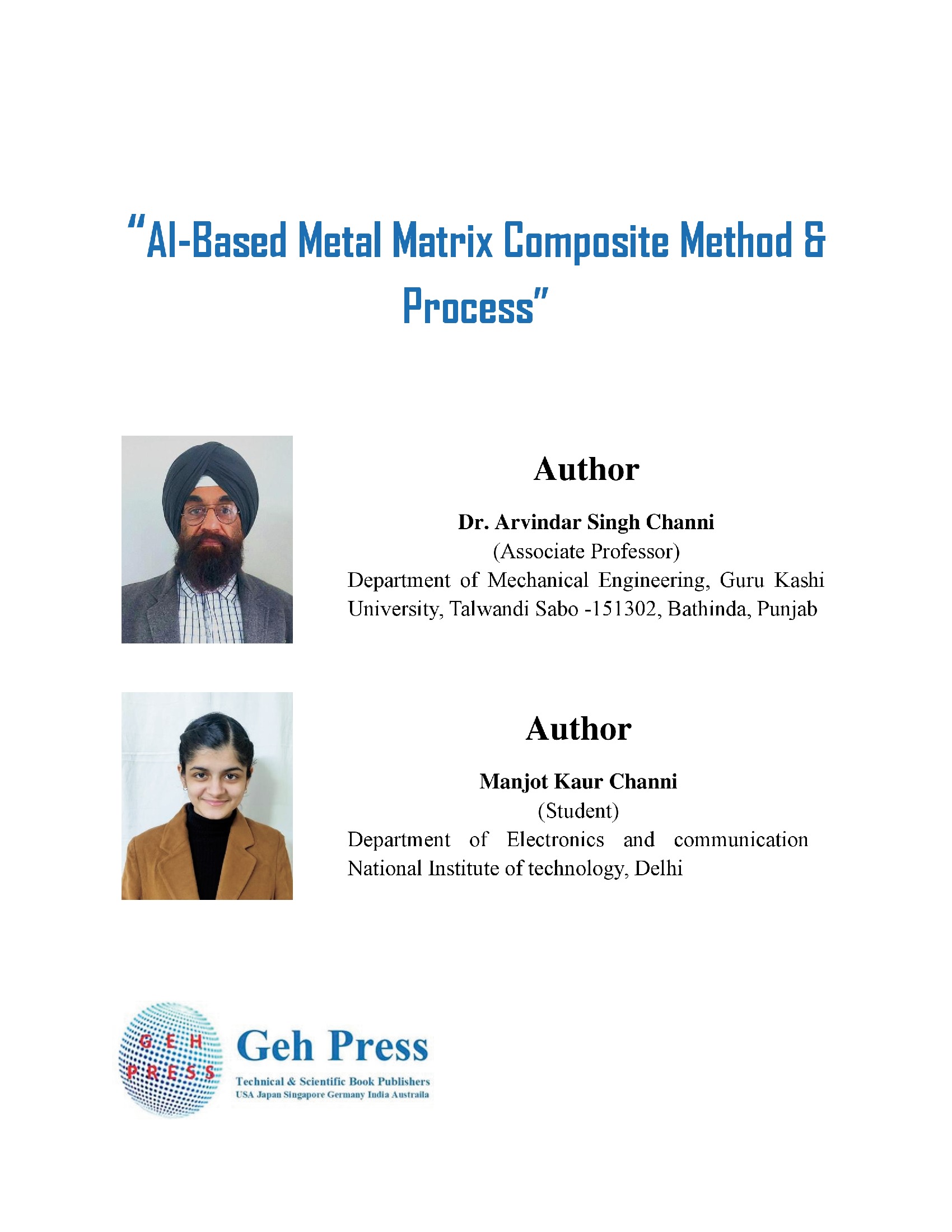 AI-Based Metal Matrix Composite Method & Process | Pothi.com