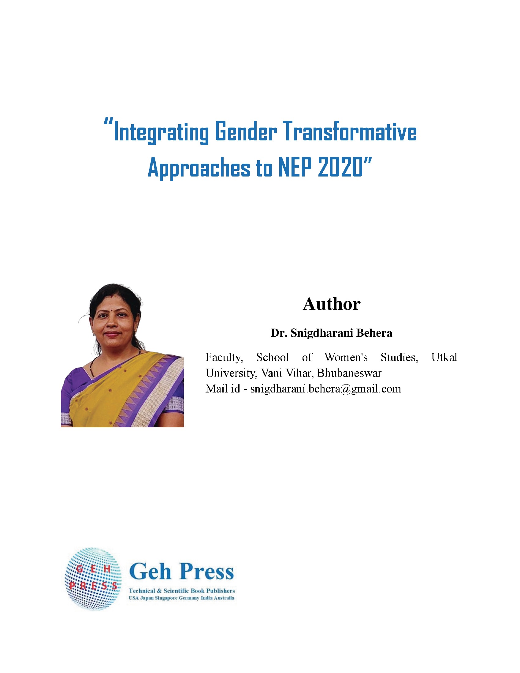 Integrating Gender Transformative Approaches to NEP 2020 | Pothi.com