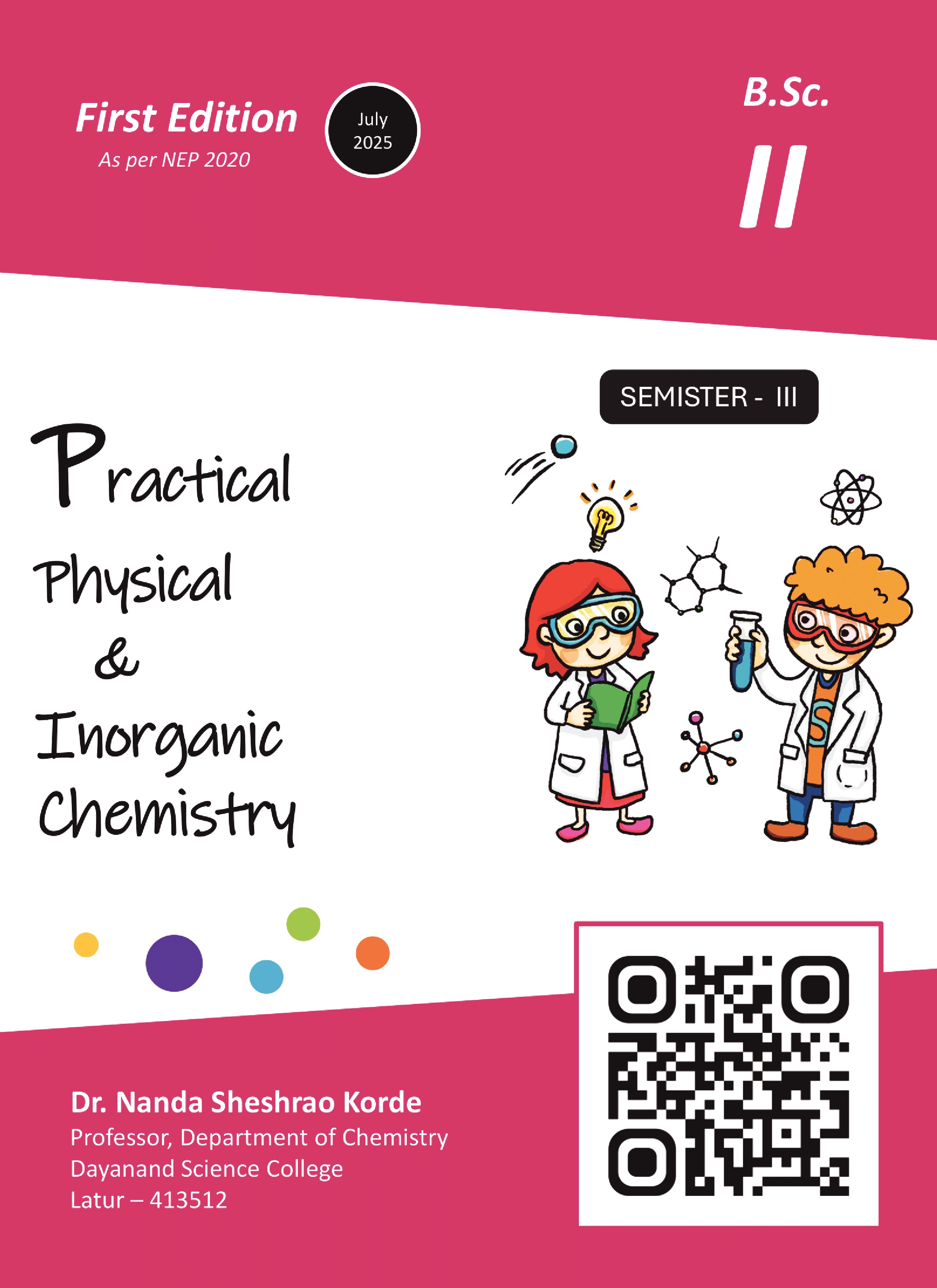 Practical Physical Inorganic Chemistry B Sc Ii Yr Sem Iii