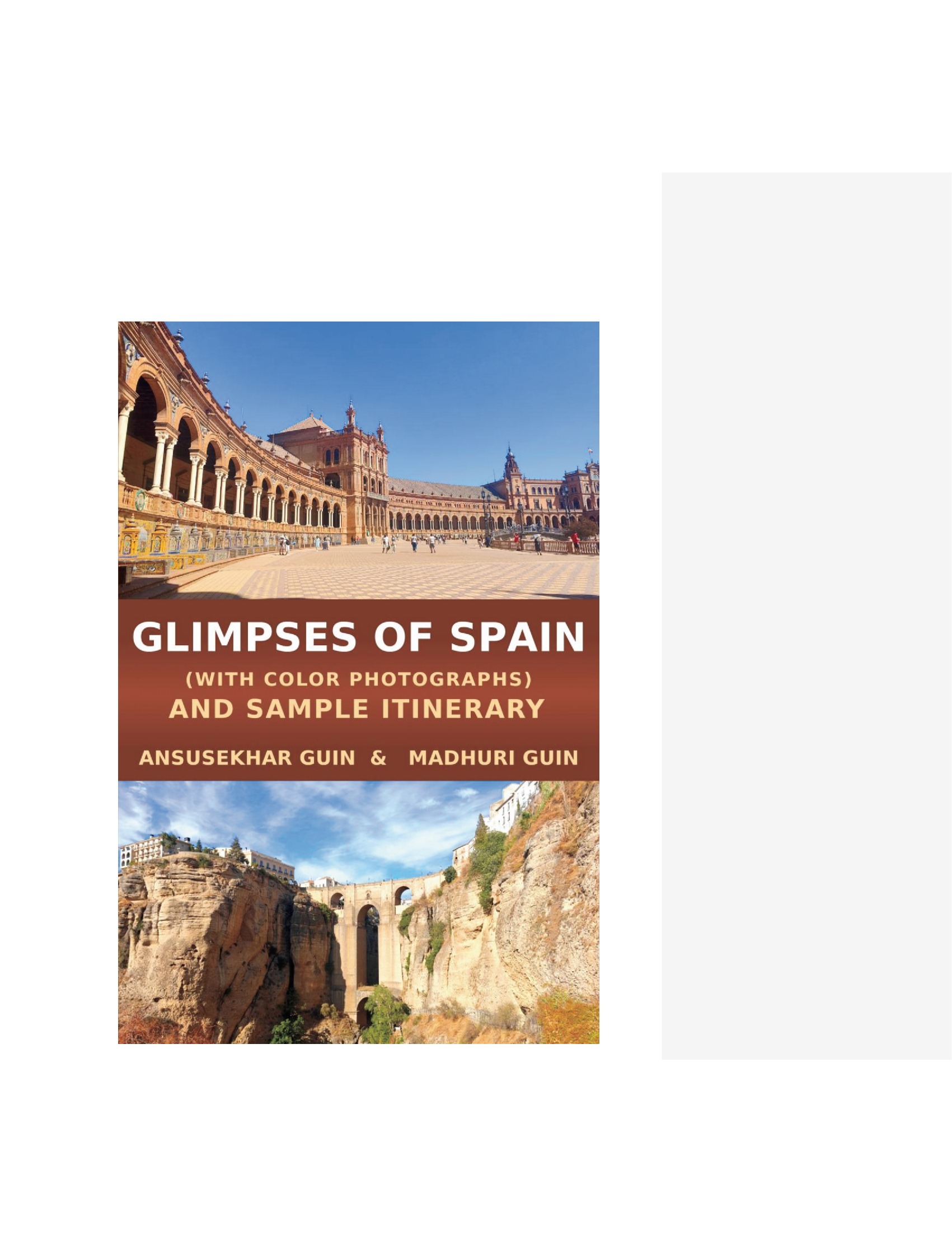 Glimpsess of Spain and Sample Itineraries | Pothi.com