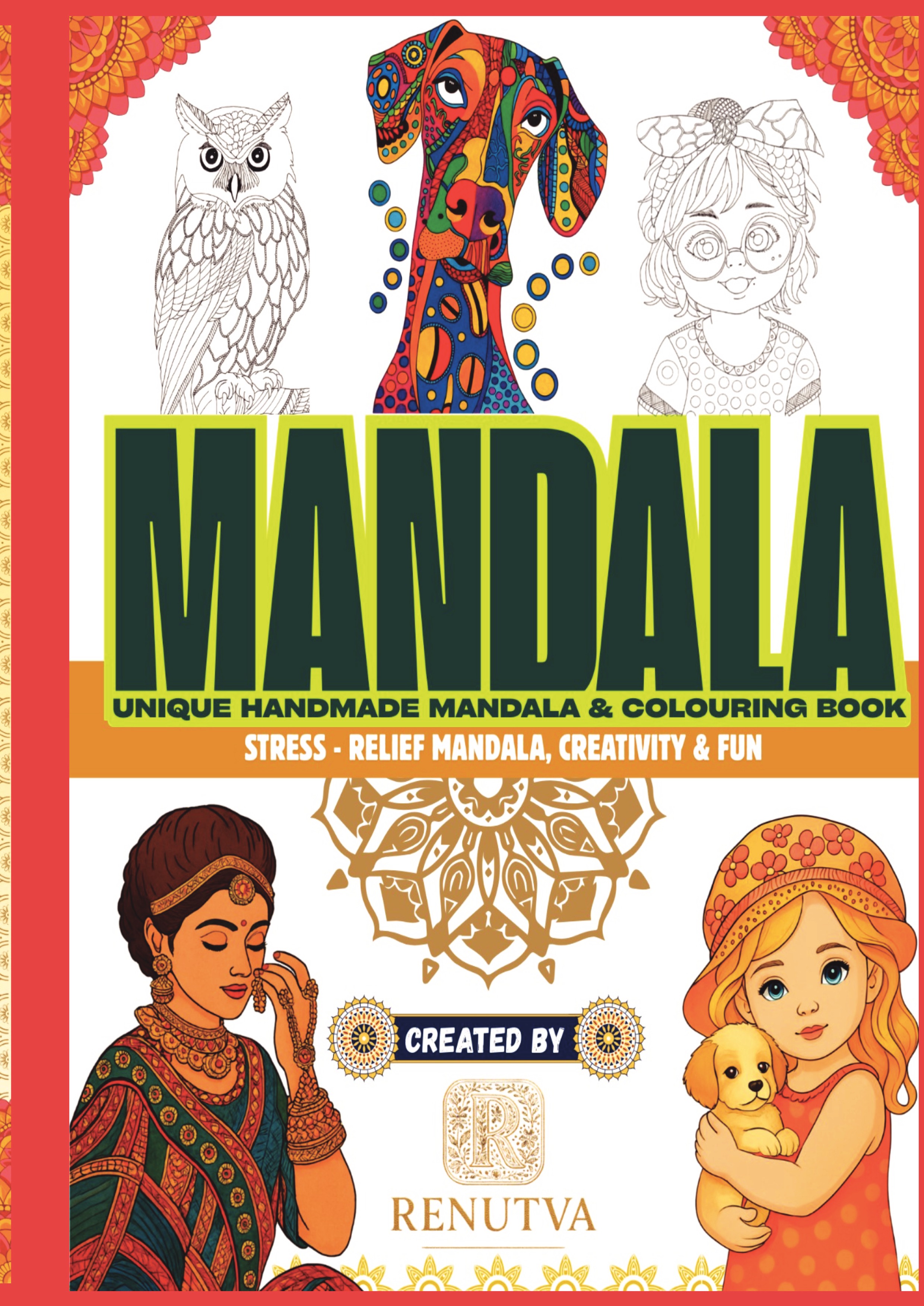 Unique Handmade Mandala & Colouring Book | Pothi.com