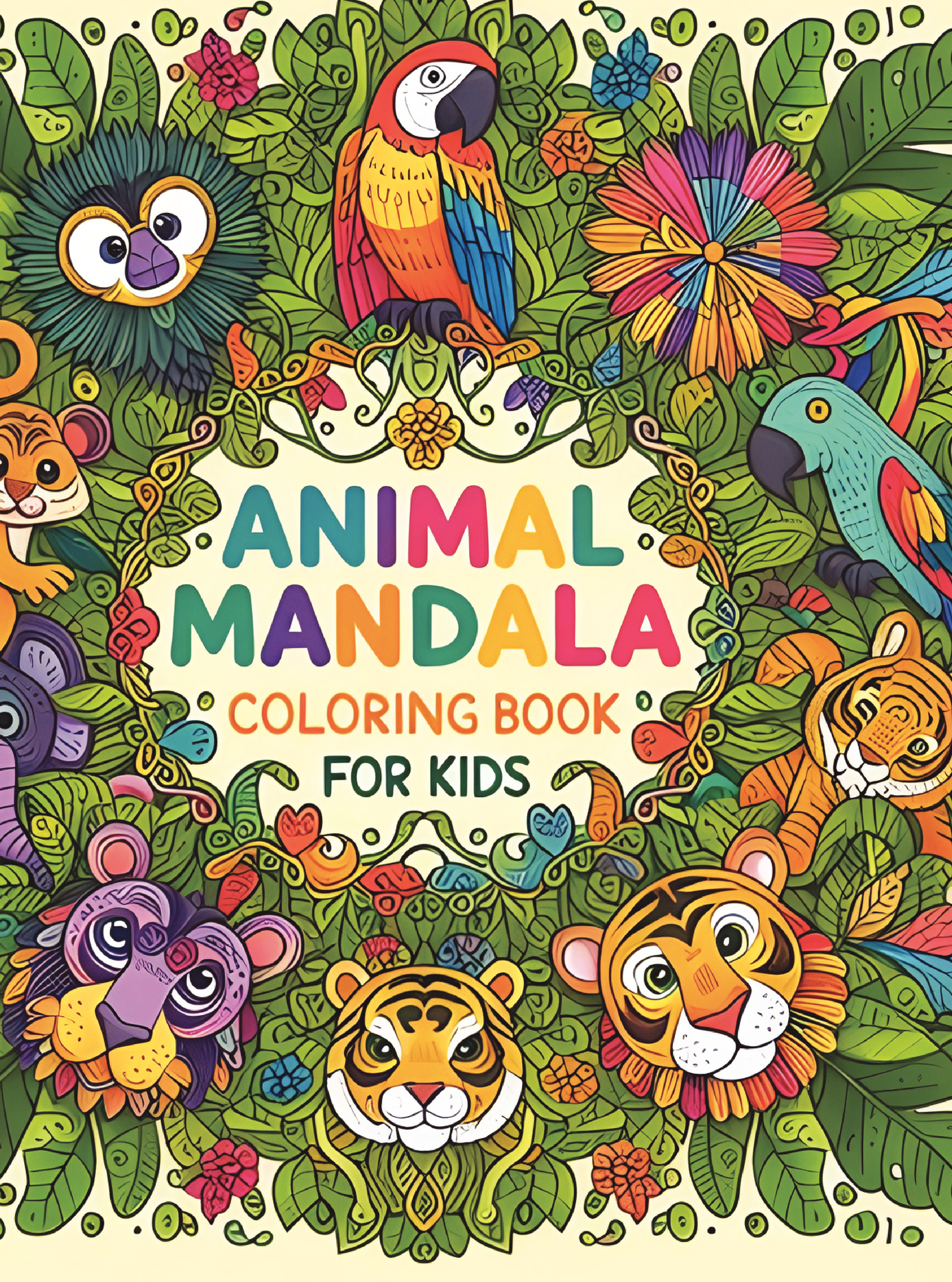Animal Mandala Coloring Book for Kids: A Creative Adventure with 71 ...