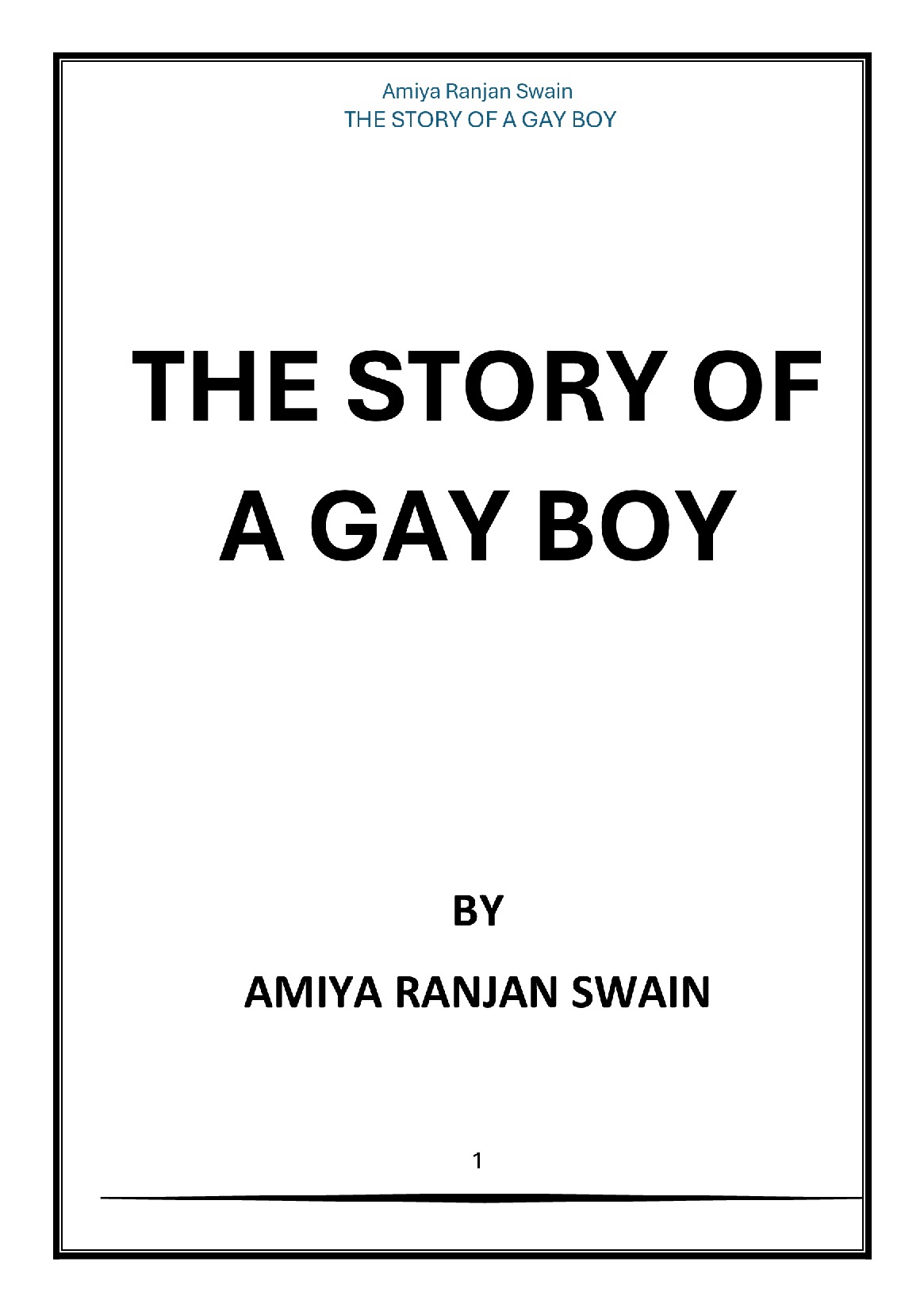 The Story of A Gay Boy | Pothi.com