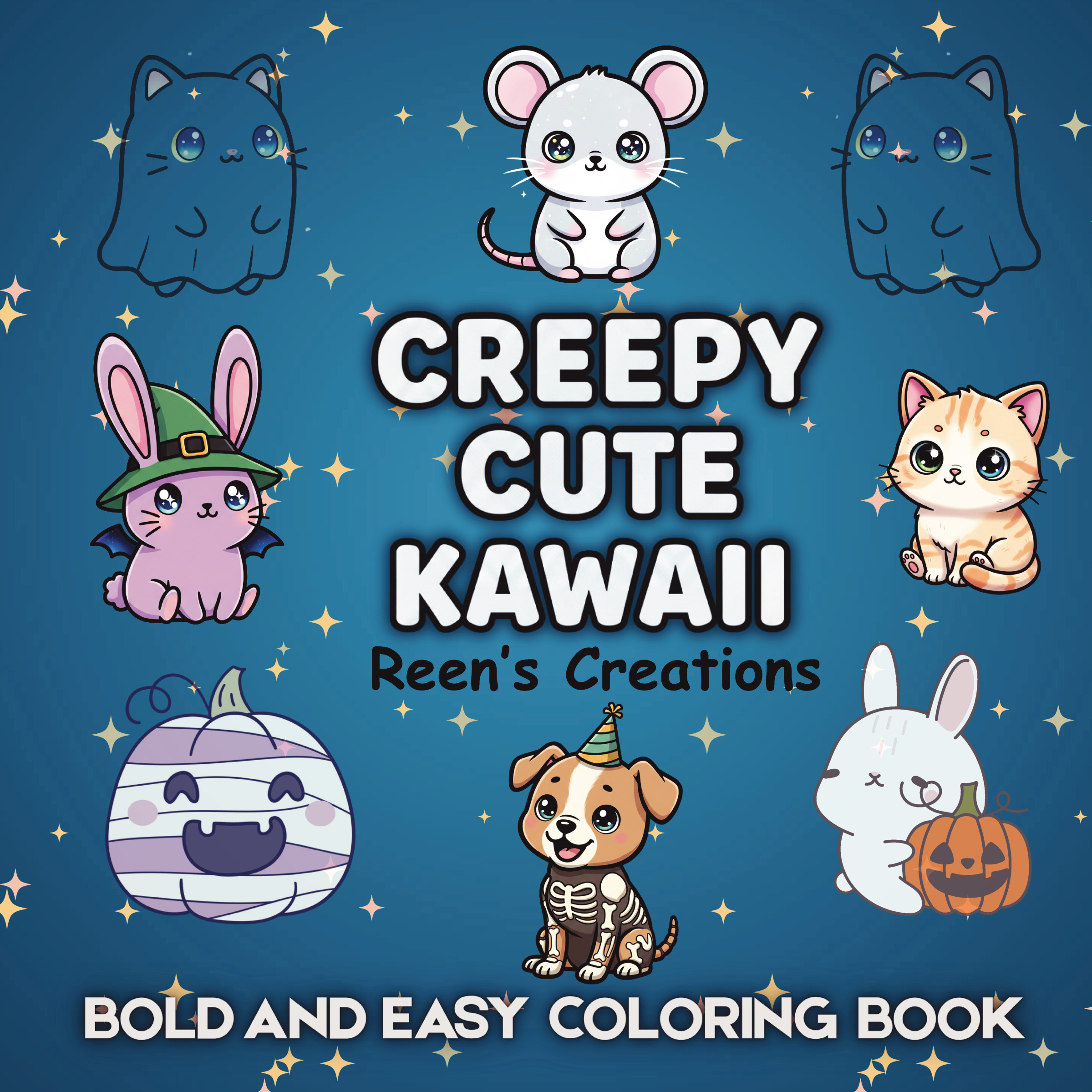 Creepy Cute Kawai: Bold and Easy Coloring Book | Pothi.com