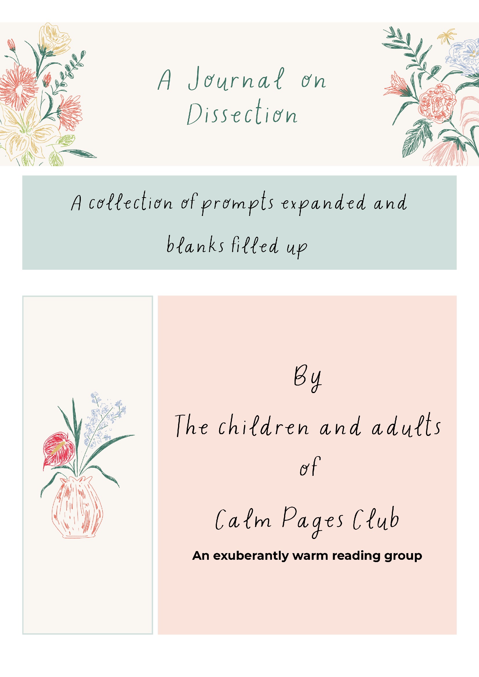 A journal on dissection | Pothi.com