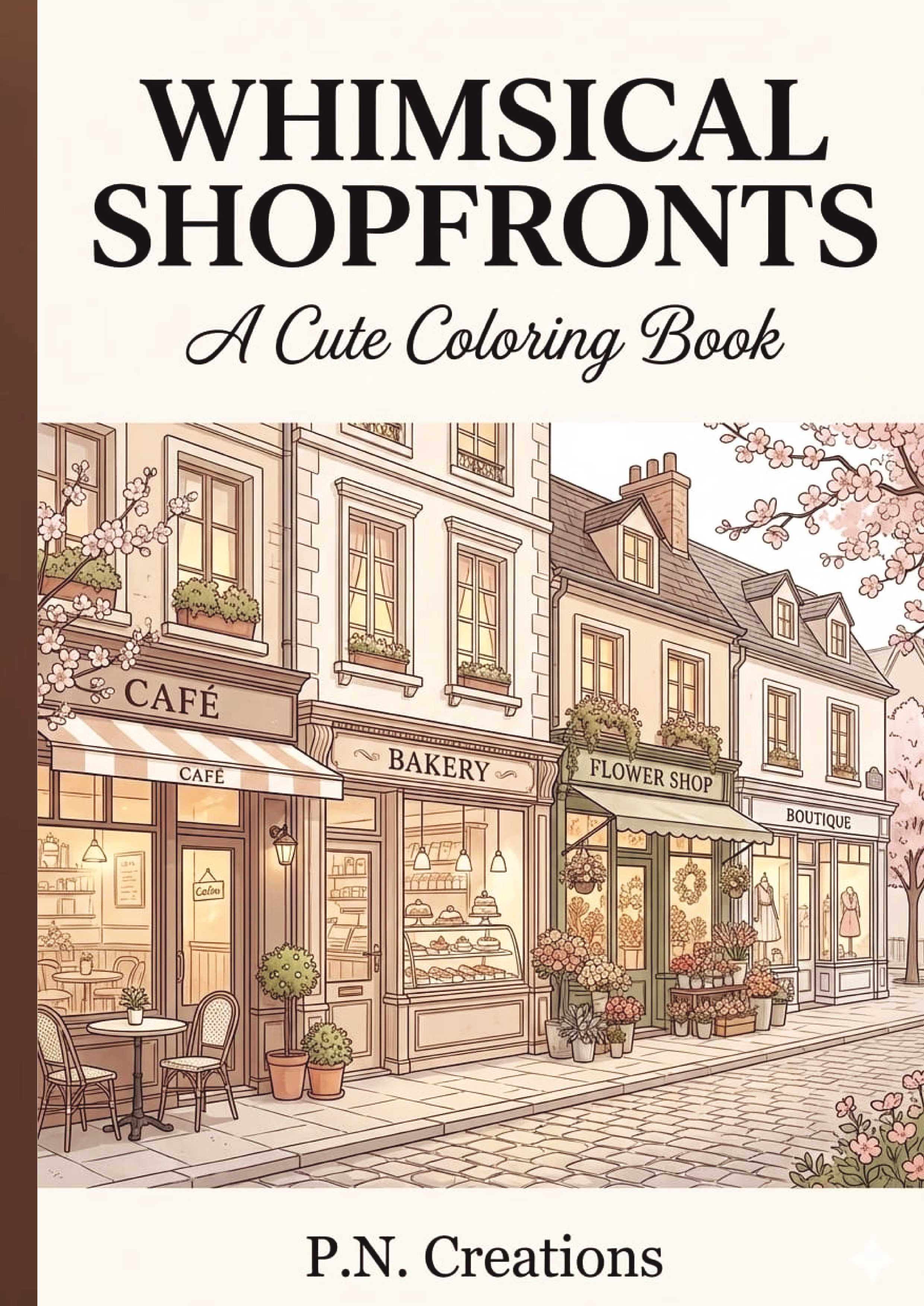 Whimsical Shopfronts: A cute coloring book | Pothi.com