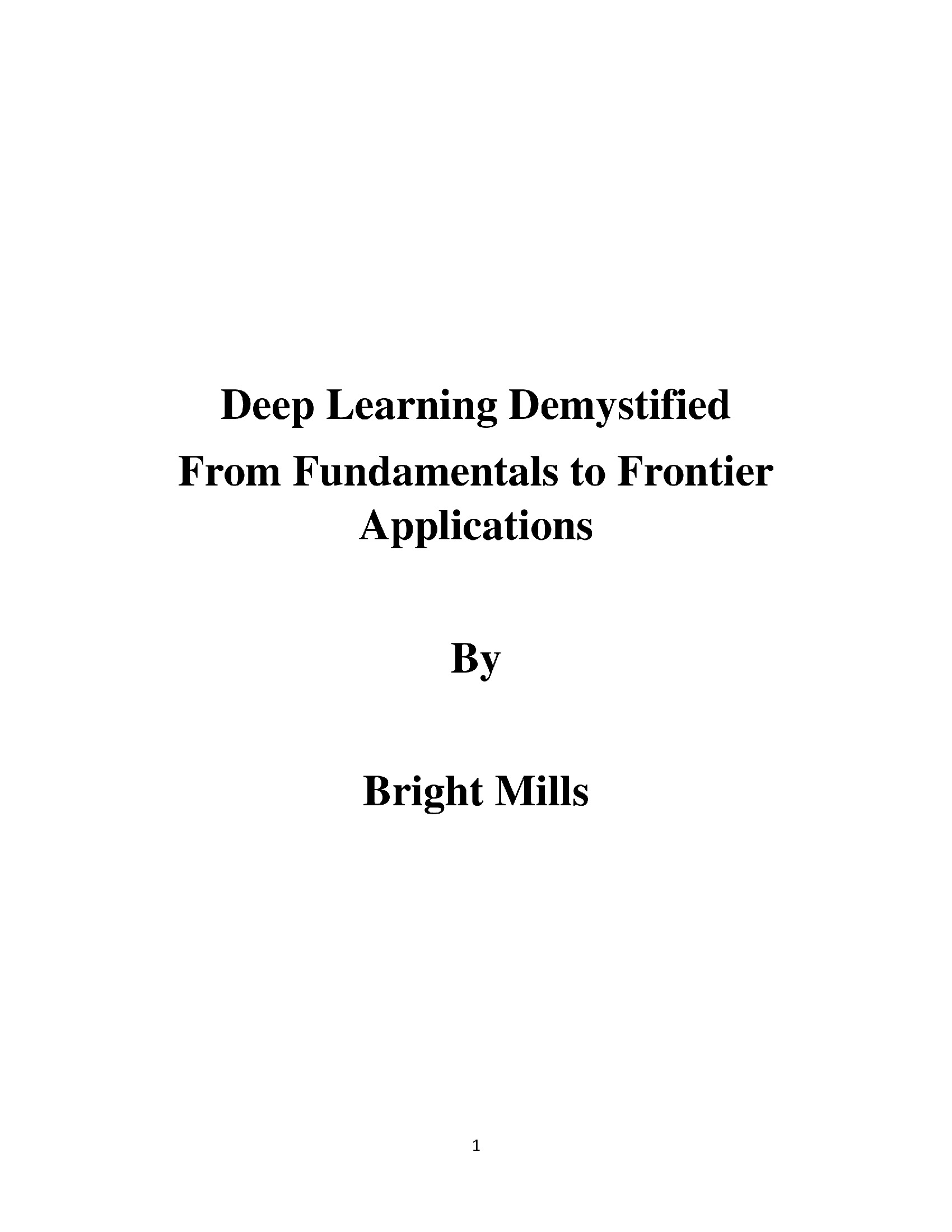 Title: Deep Learning Demystified | Pothi.com