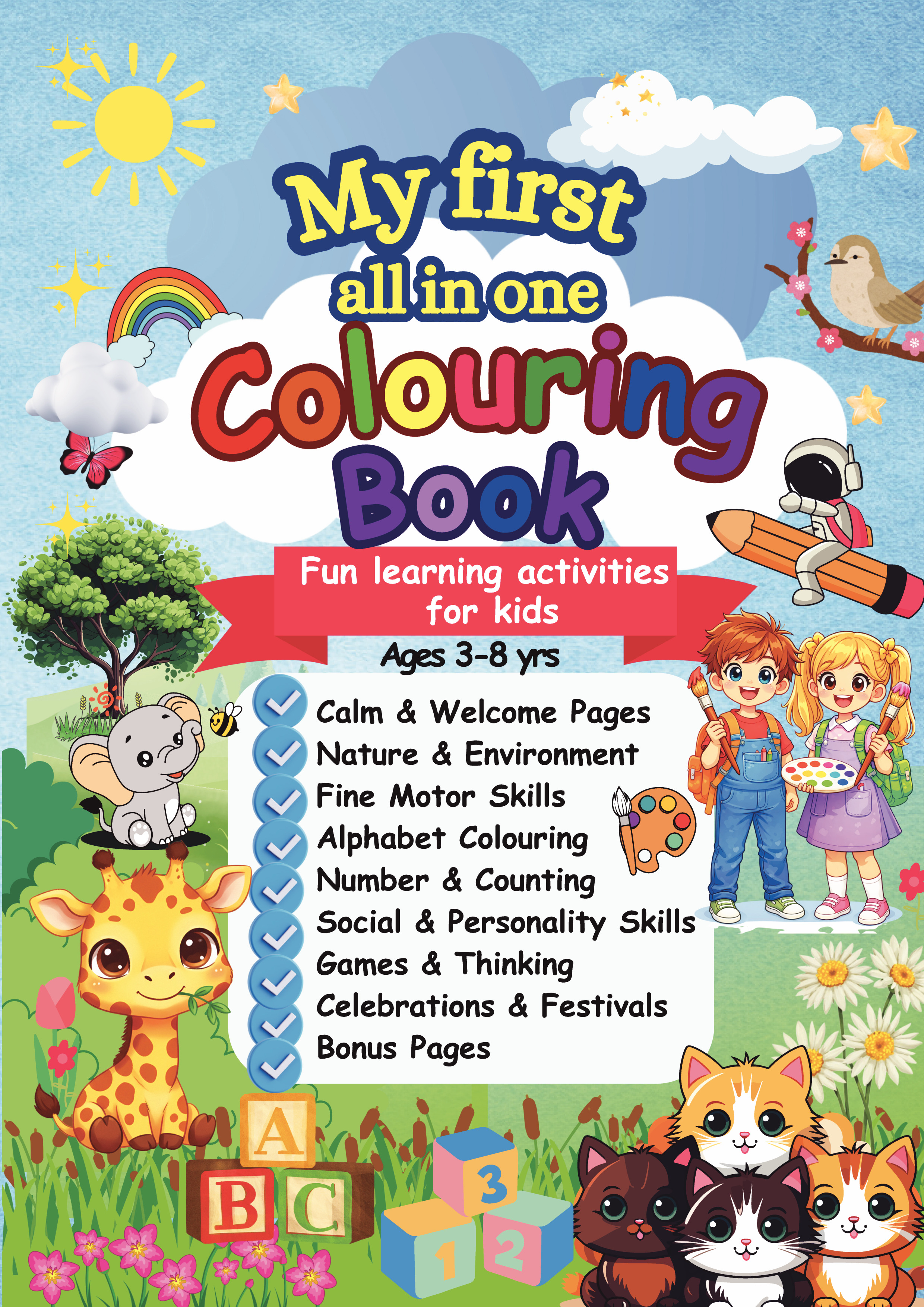 My first all in one kid's colouring book | Pothi.com